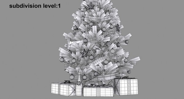 christmas tree obj