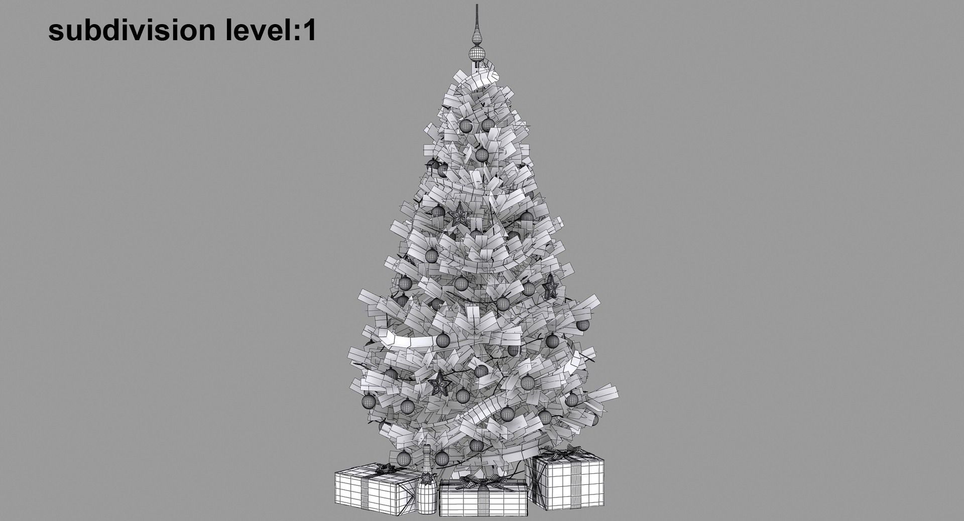 christmas tree obj