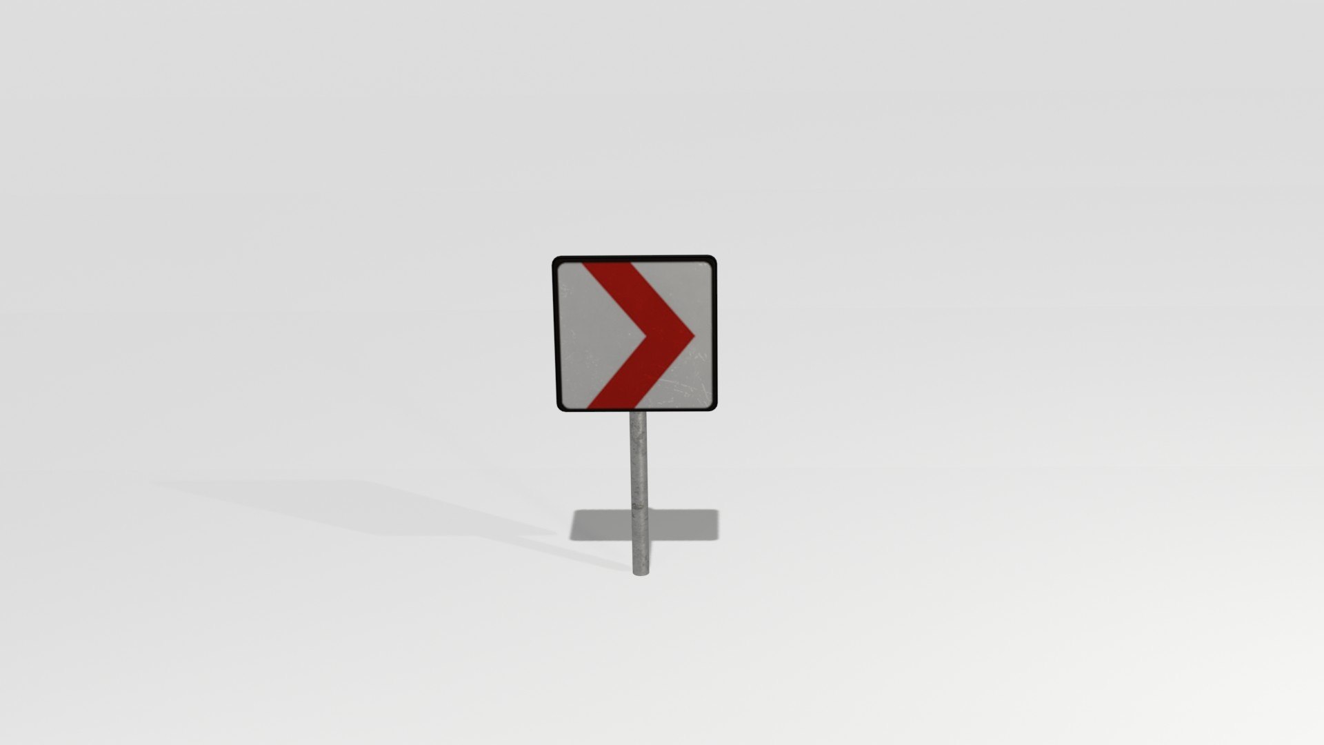 Traffic Sign Right Arrow Model - TurboSquid 2143864