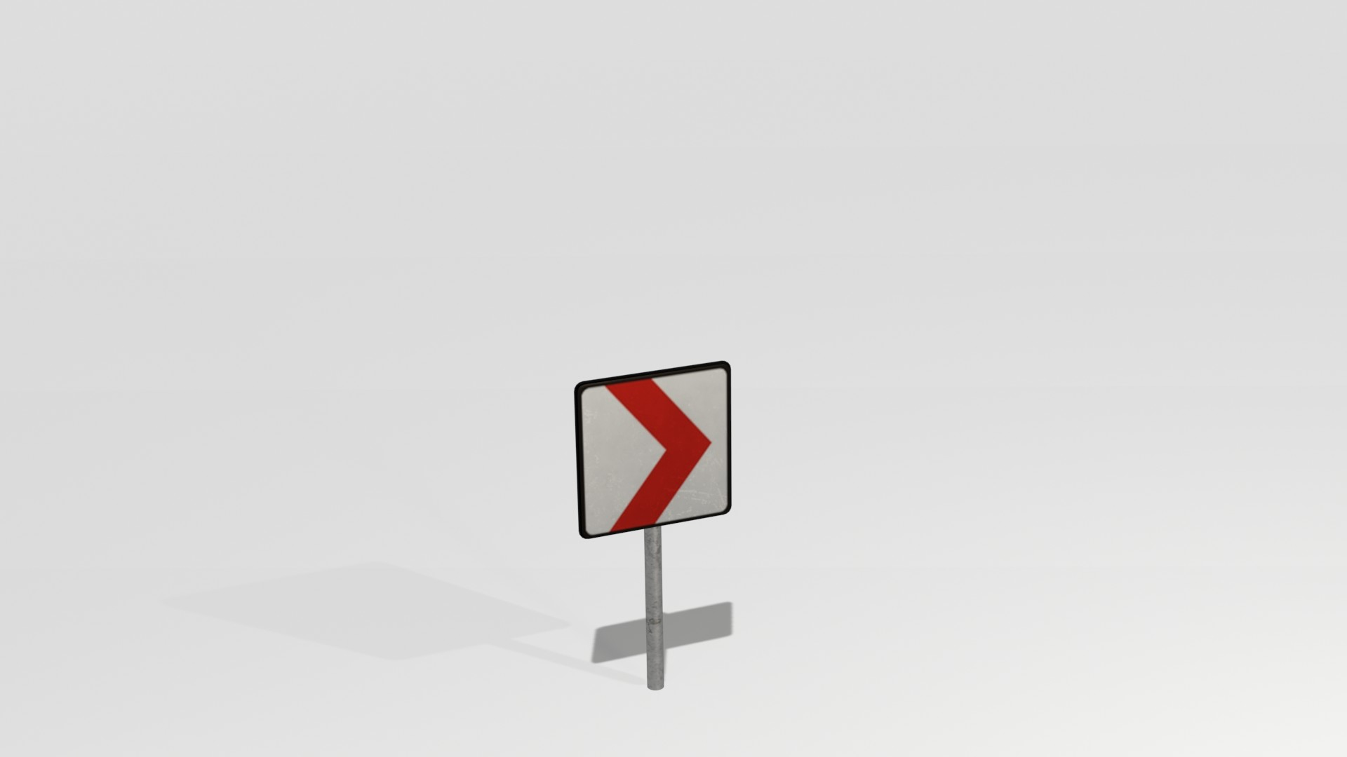 Traffic Sign Right Arrow Model - TurboSquid 2143864