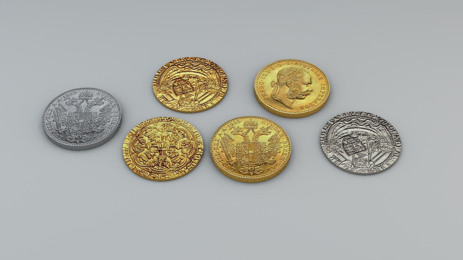 Gold Silver Coins Dxf