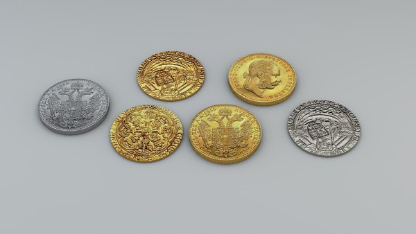 gold silver coins dxf