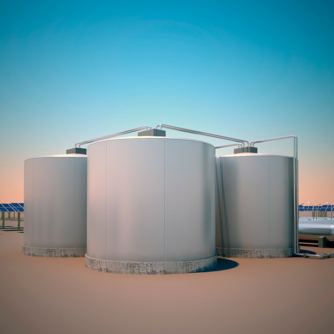 Solar Tower Mojave Desert 3d Model