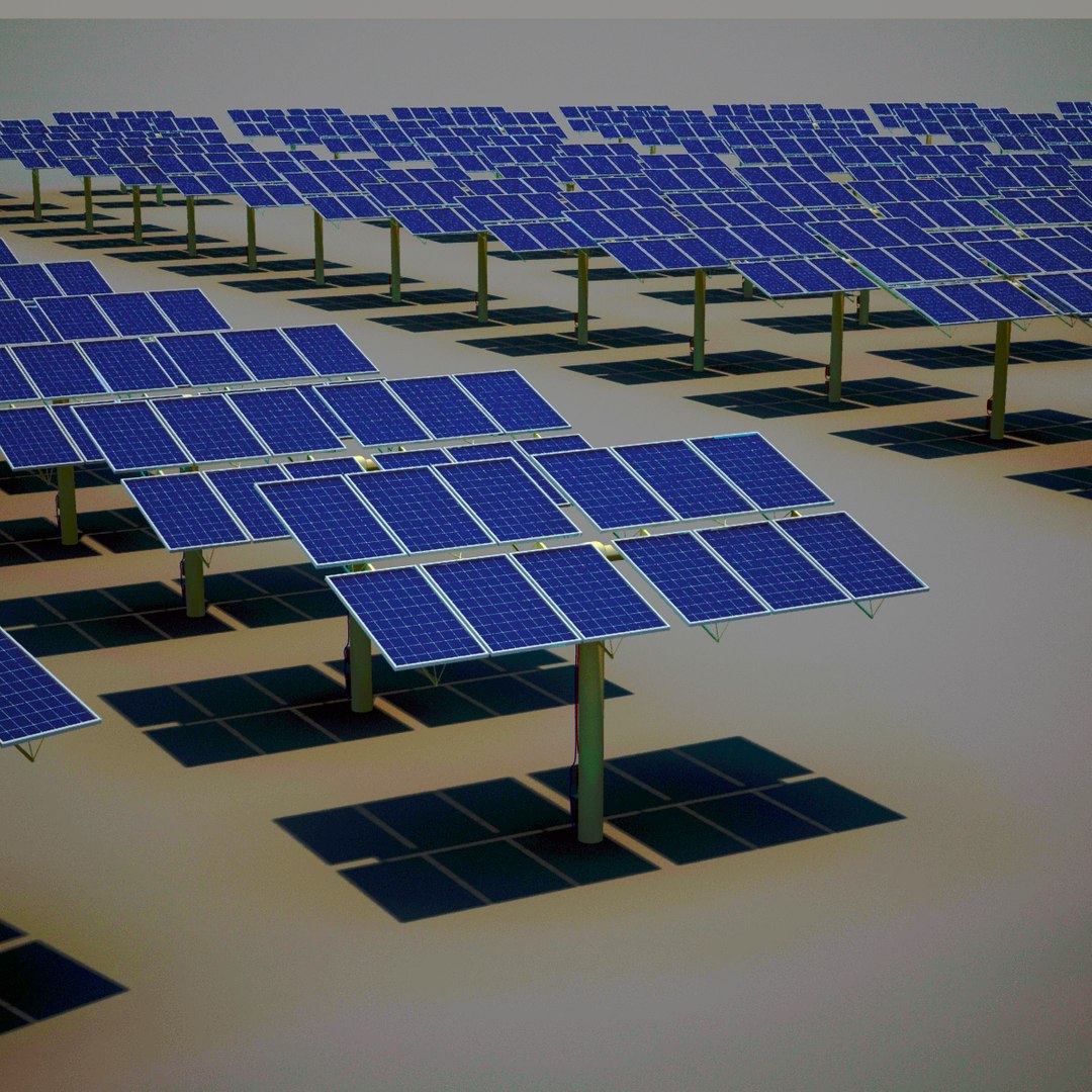 Solar Tower Mojave Desert 3d Model
