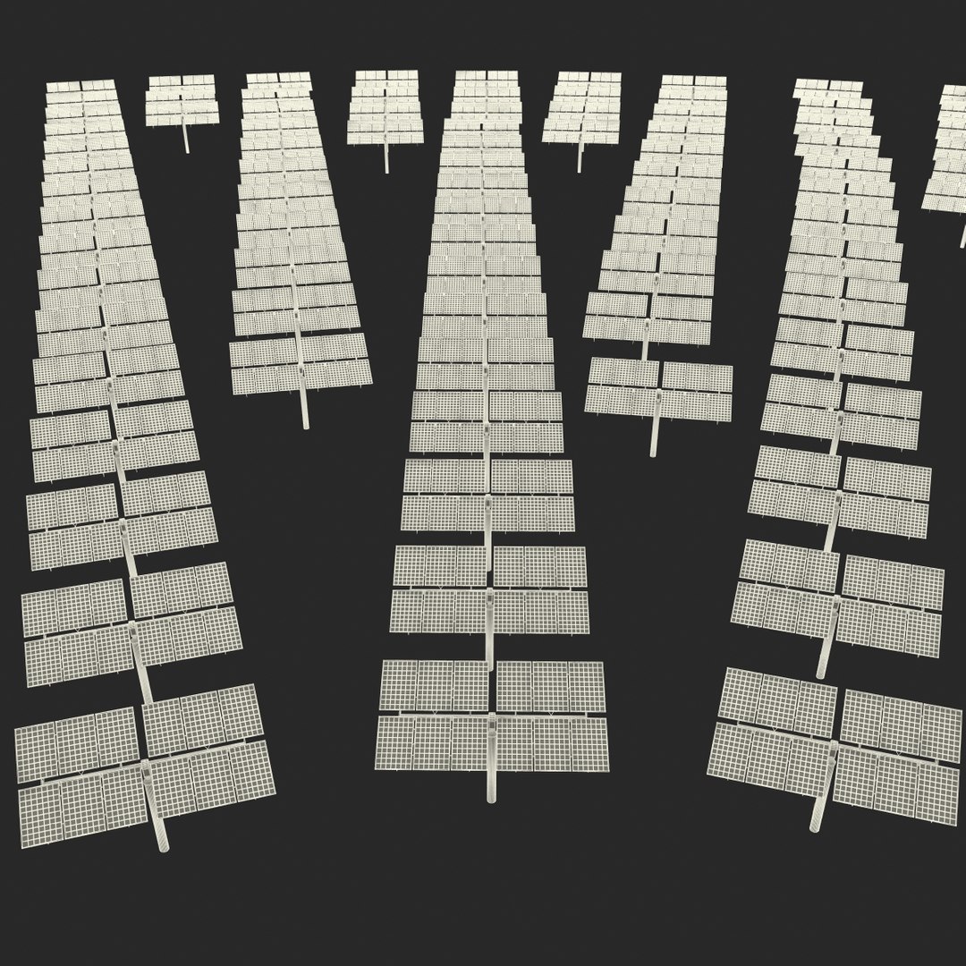 Solar Tower Mojave Desert 3d Model