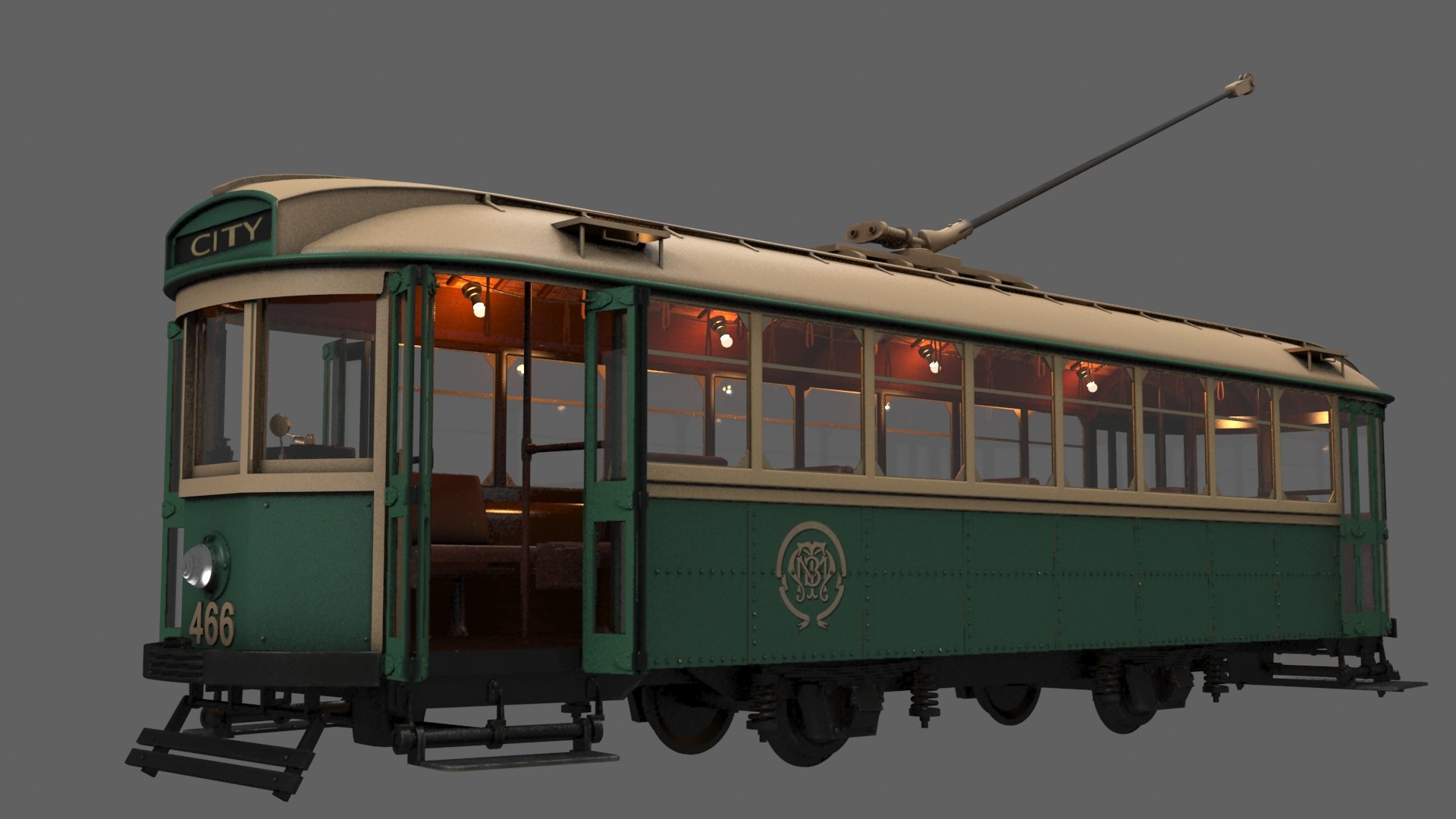 3d Class Tram 466 X-1