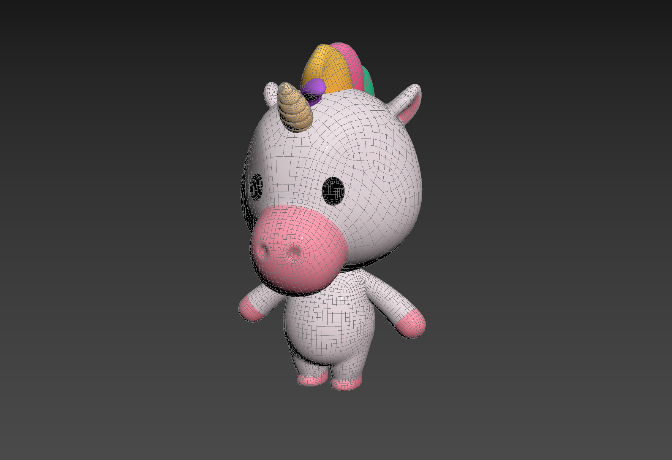 3D Character143 Rigged Unicorn model - TurboSquid 1761474