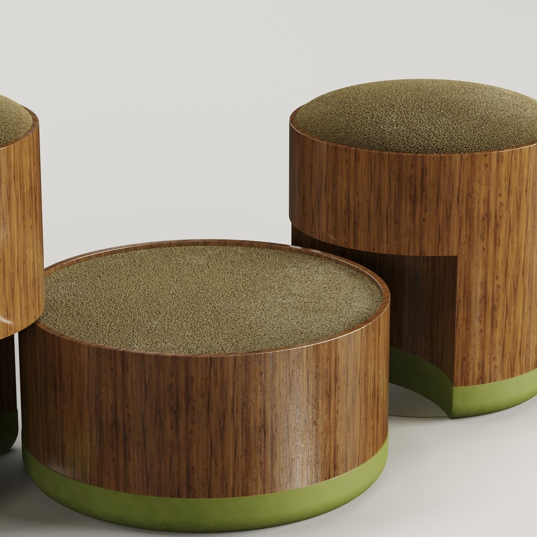 Free 3D Round Pouf Model - TurboSquid 1878596