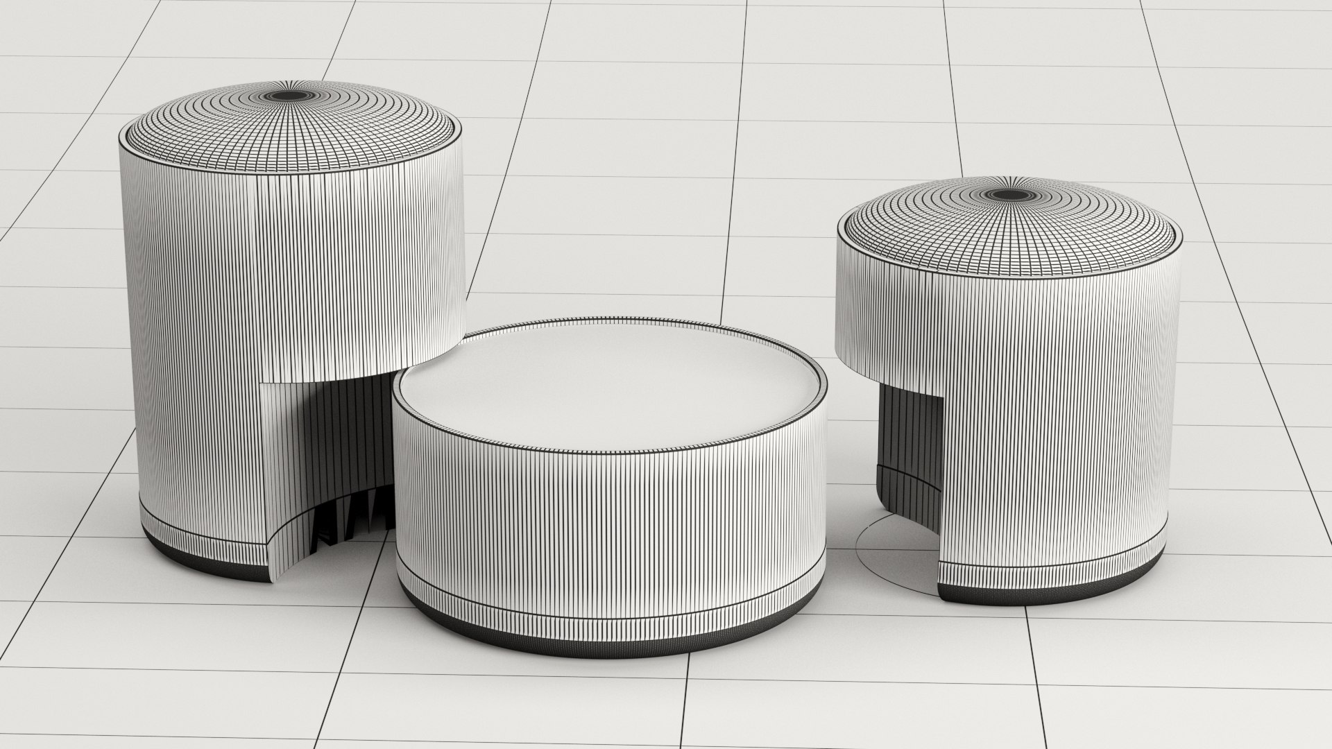 Free 3D Round Pouf Model - TurboSquid 1878596