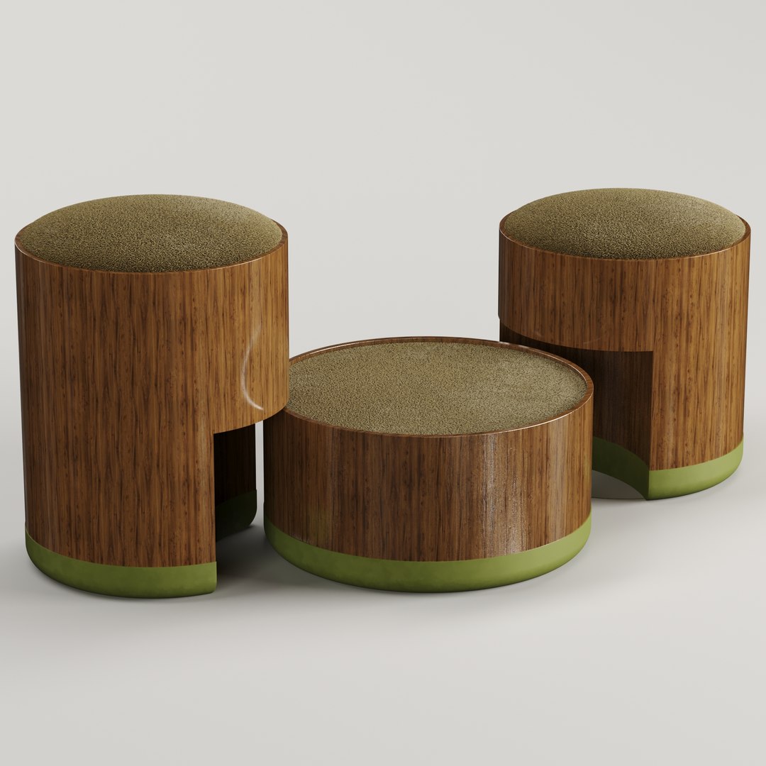 Free 3D Round Pouf Model - TurboSquid 1878596