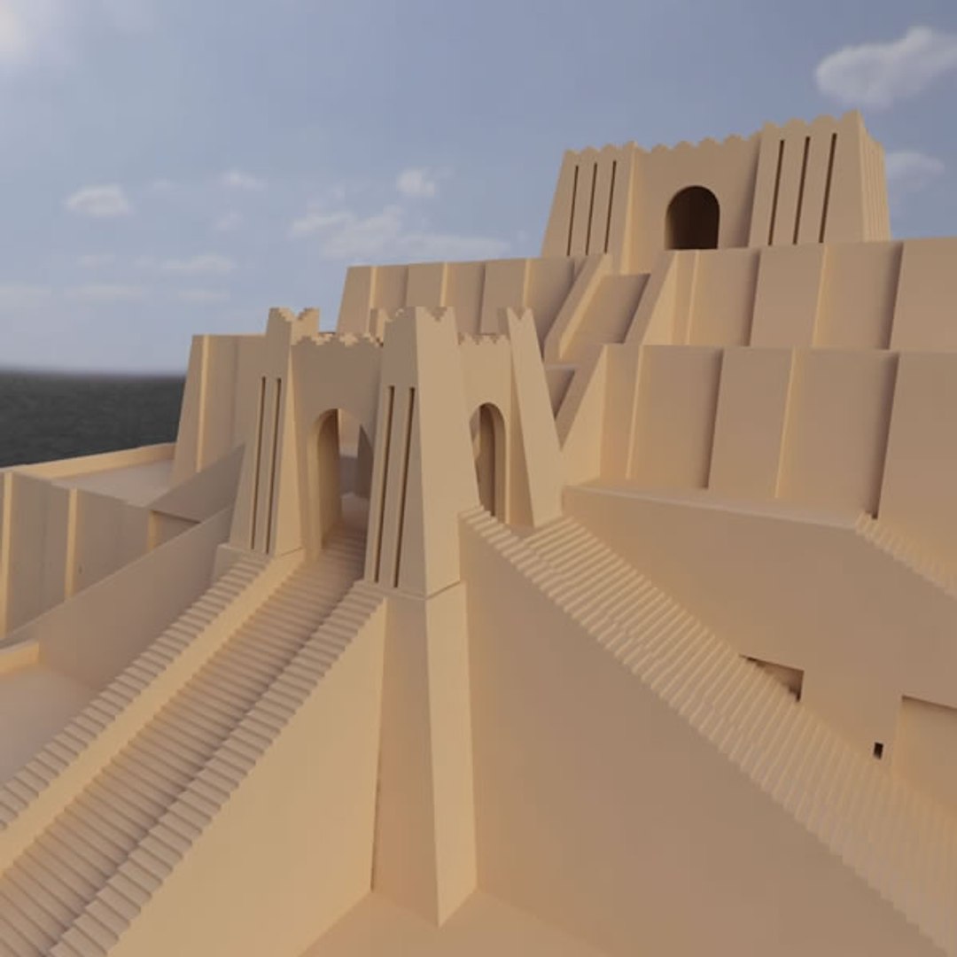 Sumerian Pyramid Ancient 3d Lwo