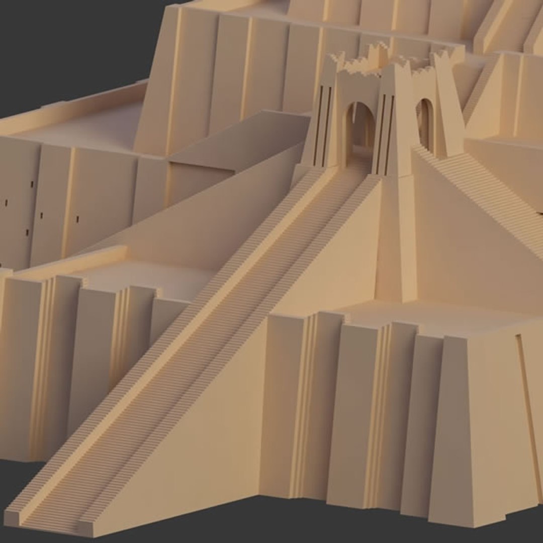 Sumerian Pyramid Ancient 3d Lwo