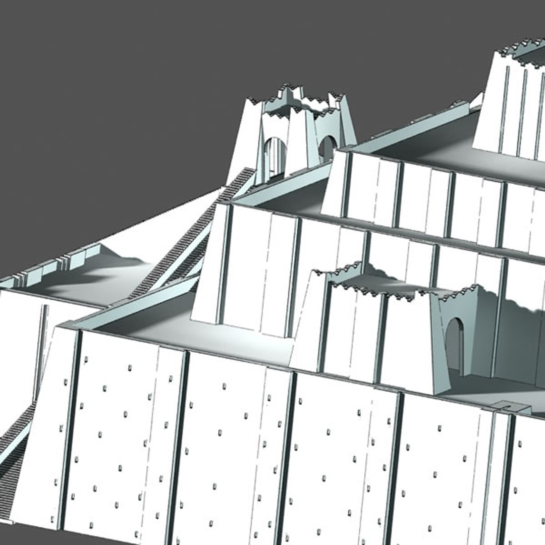 Sumerian Pyramid Ancient 3d Lwo