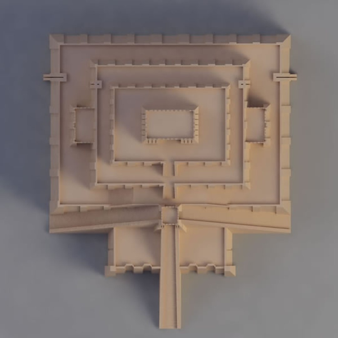 Sumerian Pyramid Ancient 3d Lwo