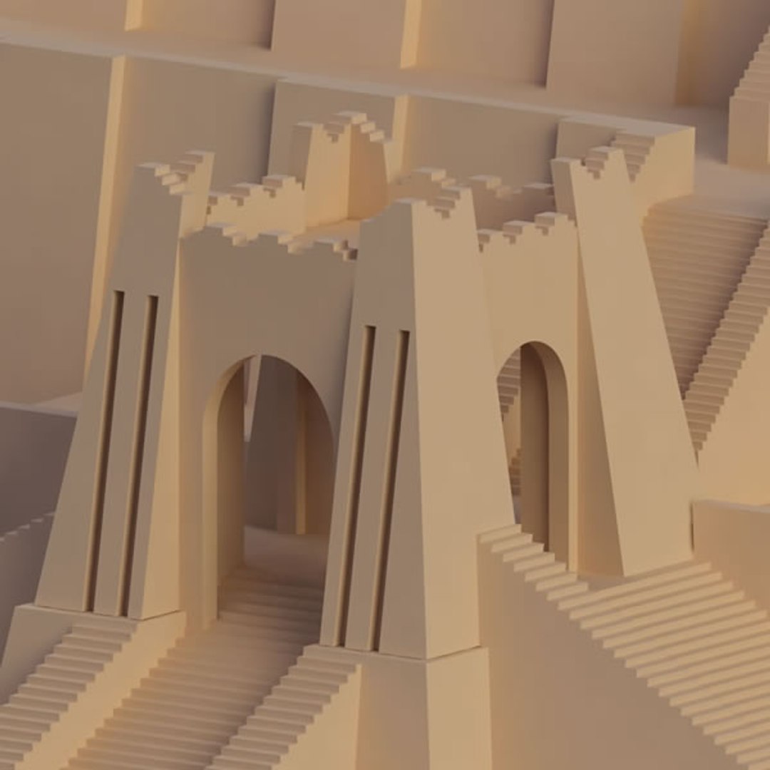Sumerian Pyramid Ancient 3d Lwo