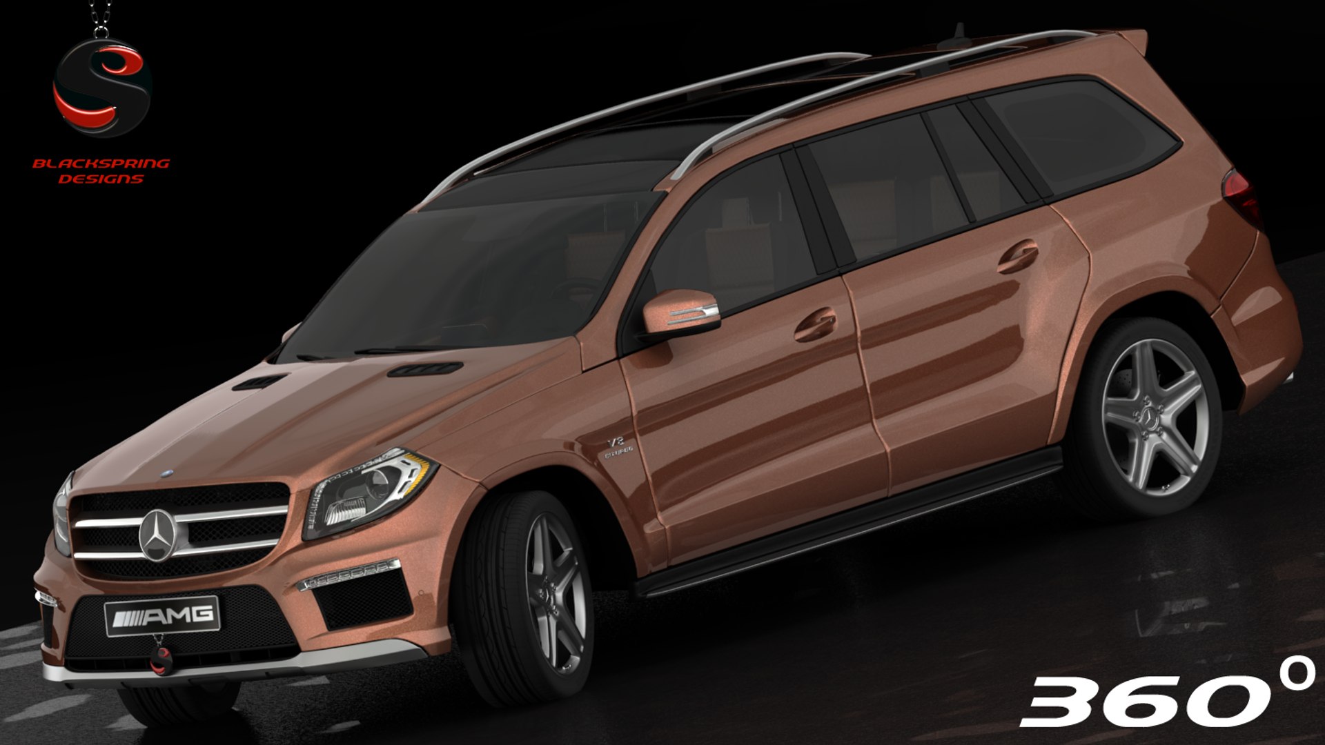3d Mercedes-benz Gl63 Amg Interior Model