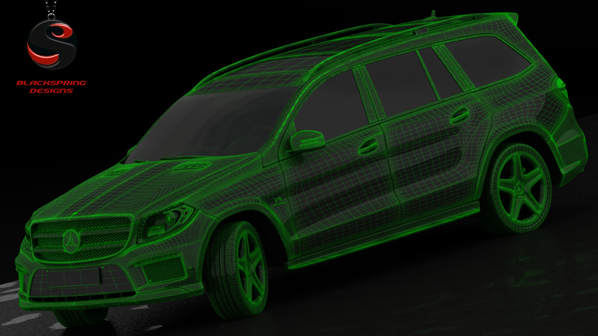 3d Mercedes-benz Gl63 Amg Interior Model
