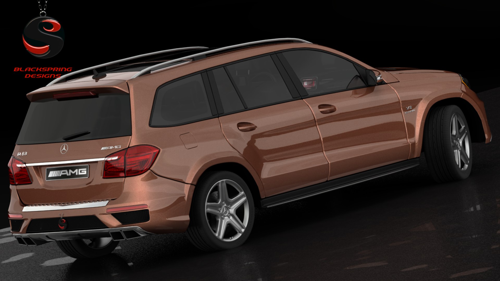 3d Mercedes-benz Gl63 Amg Interior Model