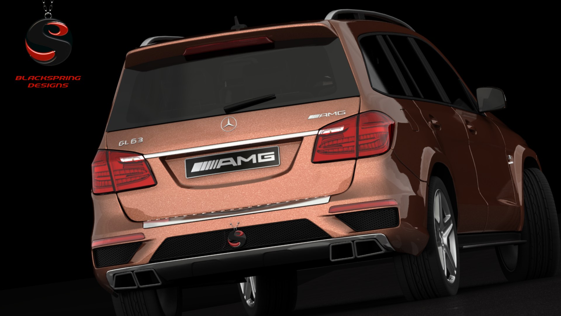 3d Mercedes-benz Gl63 Amg Interior Model