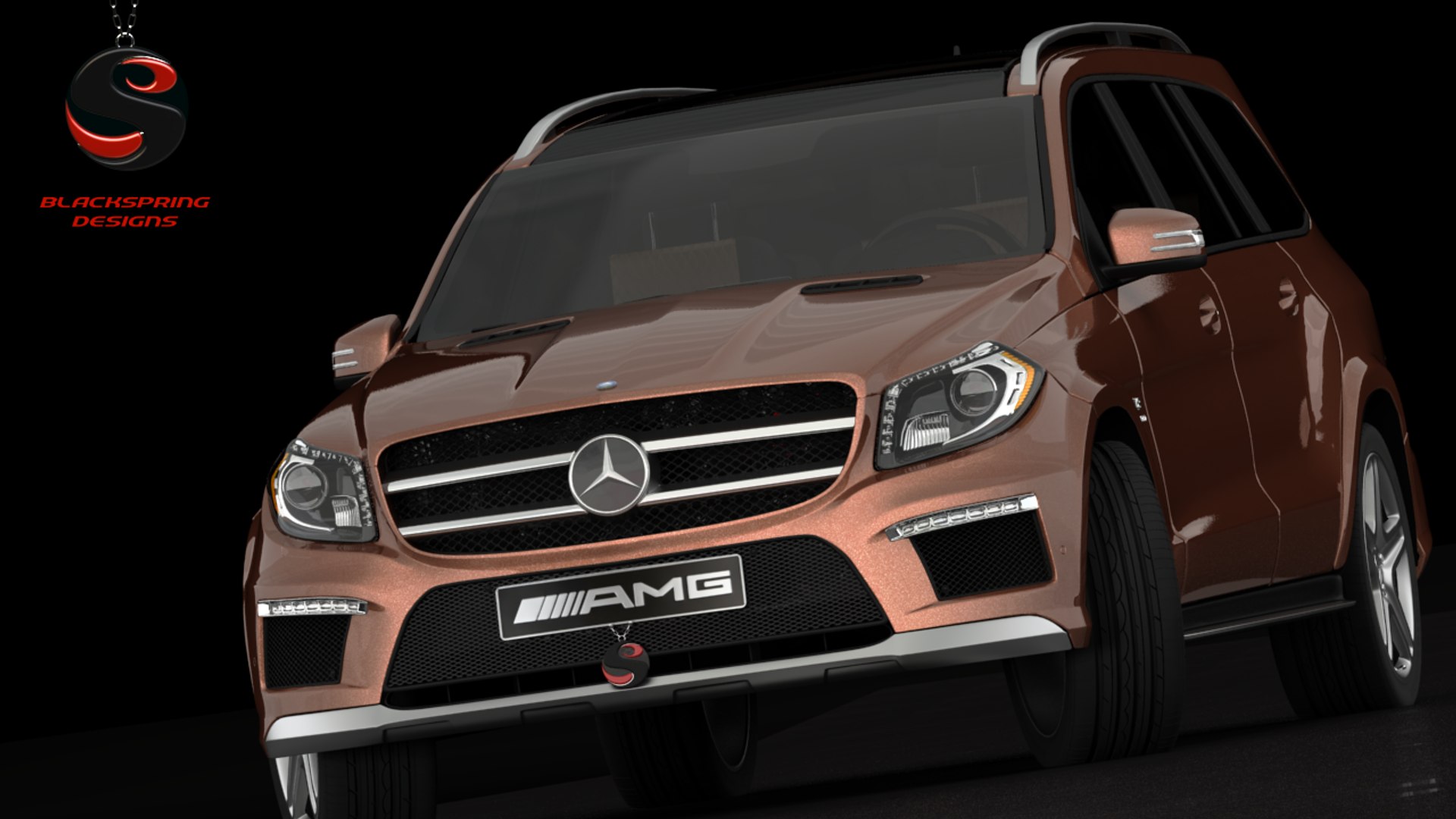 3d Mercedes-benz Gl63 Amg Interior Model