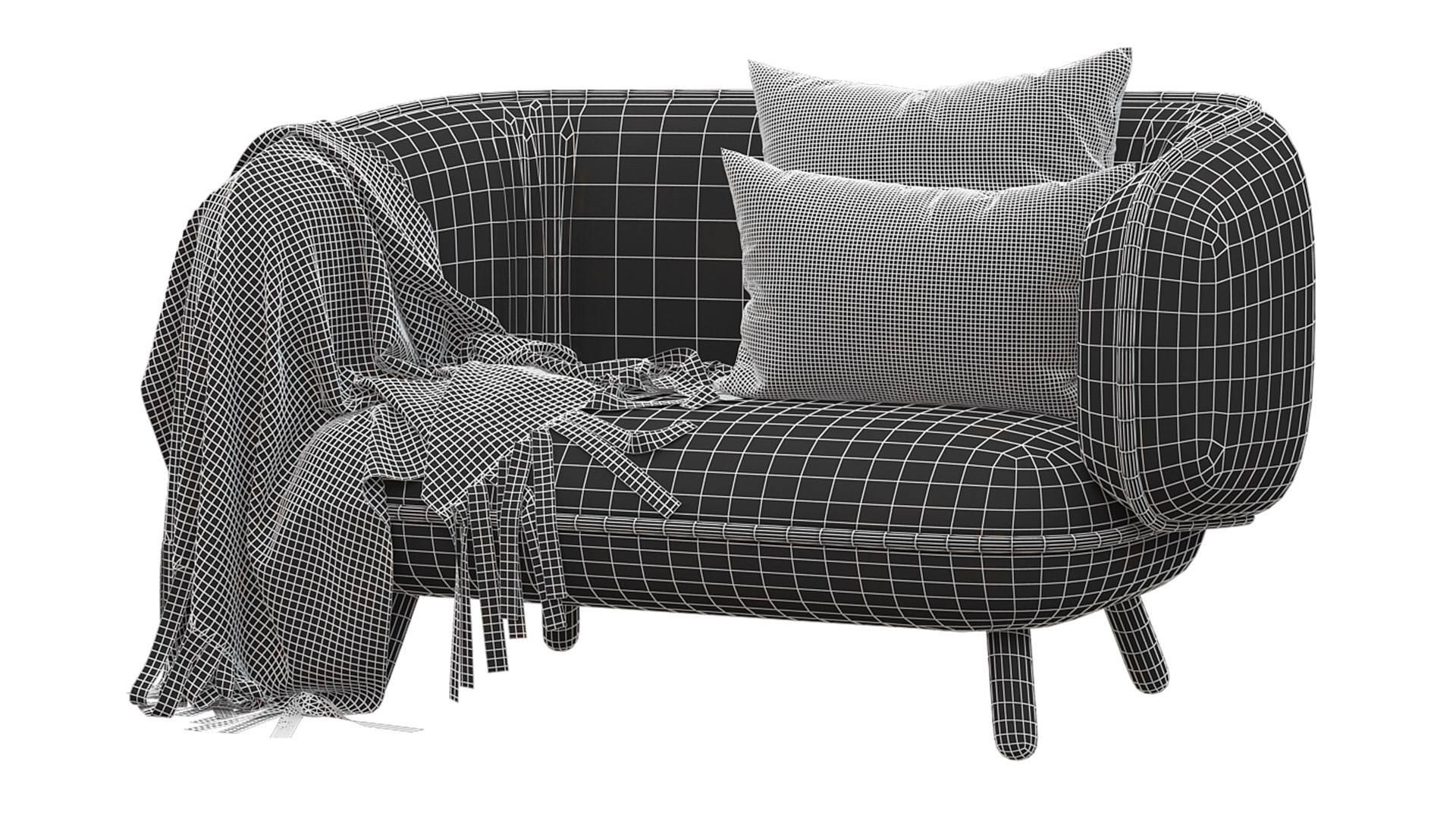3D Snoopy Canape Genereux Par Iskos Berlin Sofa - TurboSquid 1826028