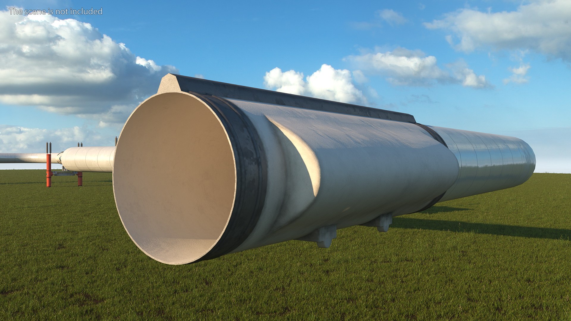 3D Gas Pipeline Corner Section - TurboSquid 1900301