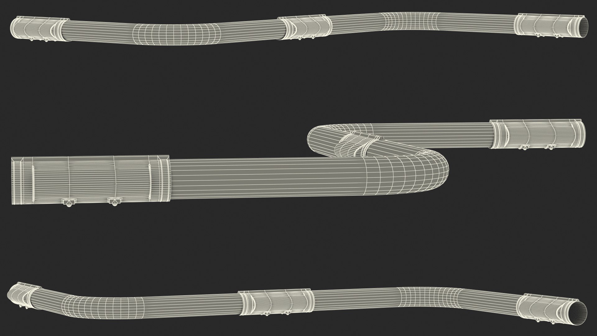 3D Gas Pipeline Corner Section - TurboSquid 1900301