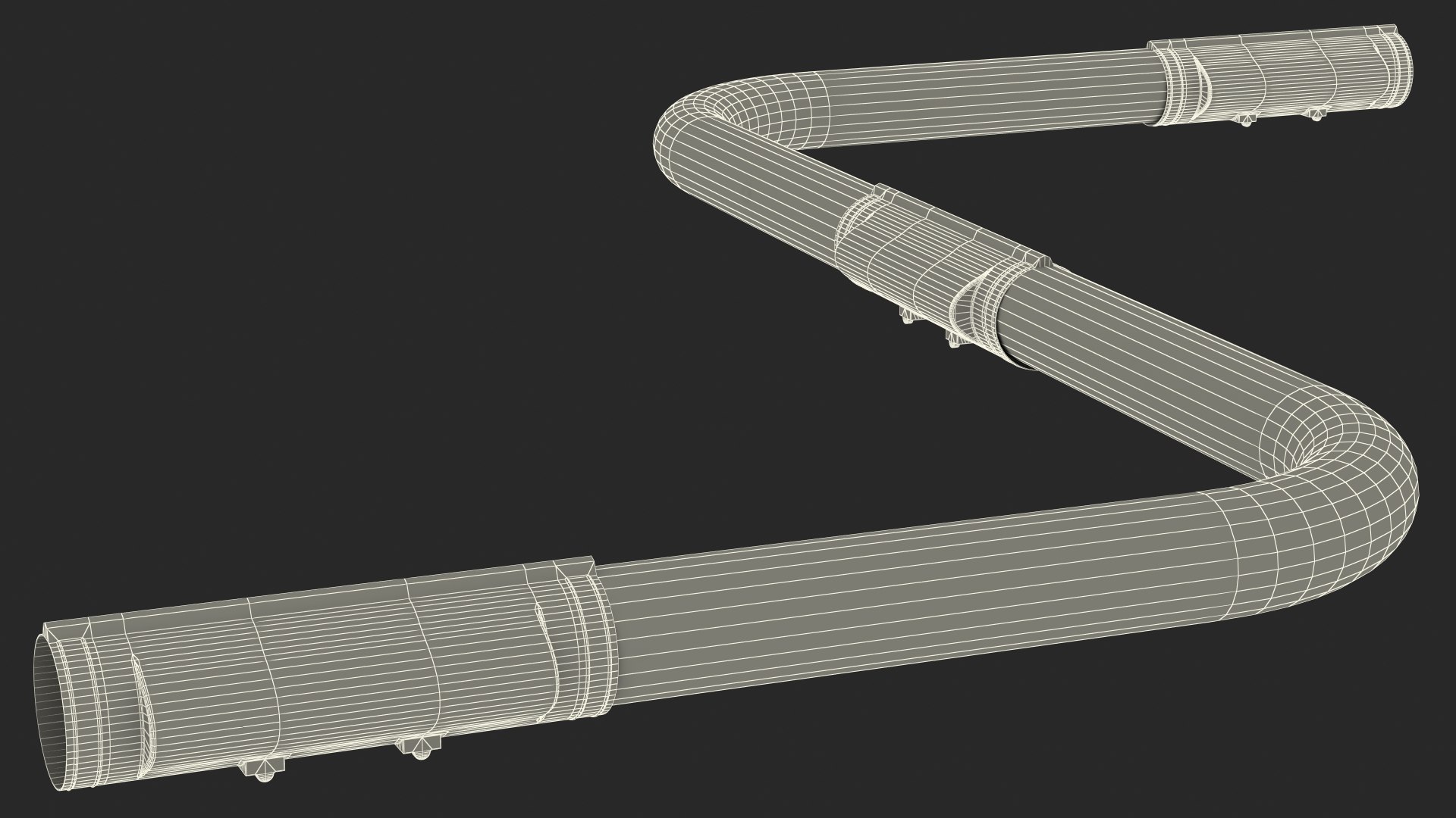 3D Gas Pipeline Corner Section - TurboSquid 1900301