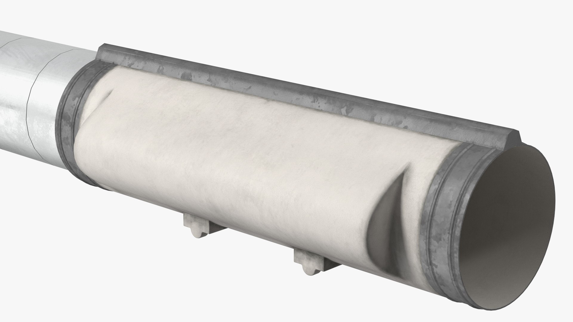 3D Gas Pipeline Corner Section - TurboSquid 1900301