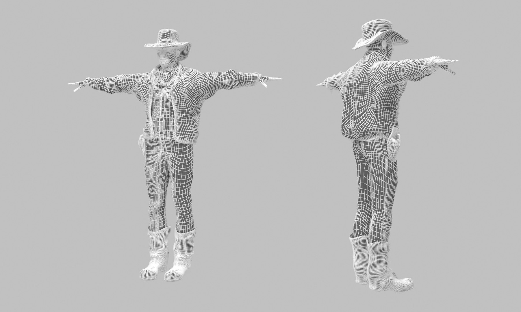 Realistic cowboy model - TurboSquid 1344438