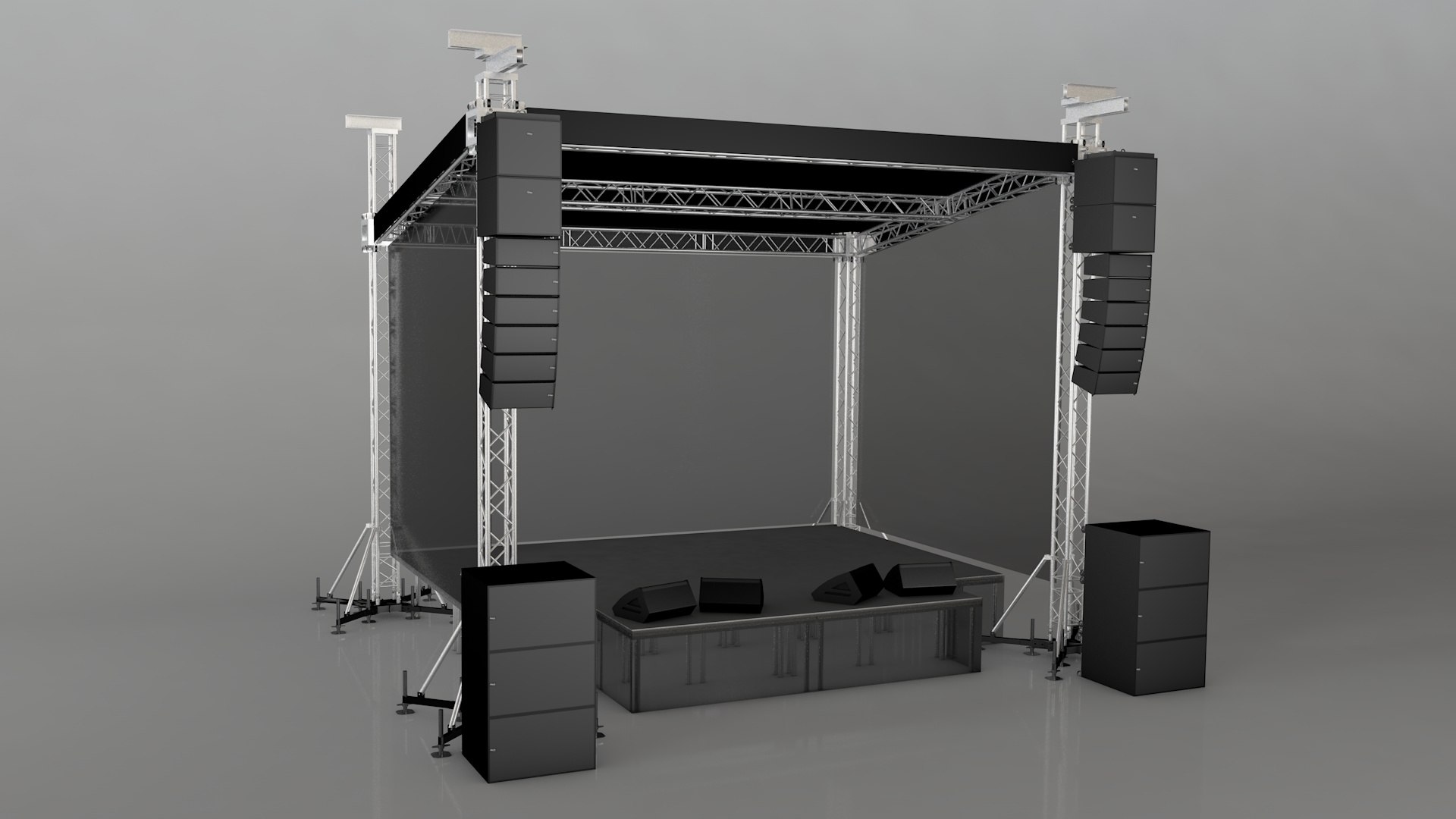 3D Model TRUSS STAGE - TurboSquid 2018732