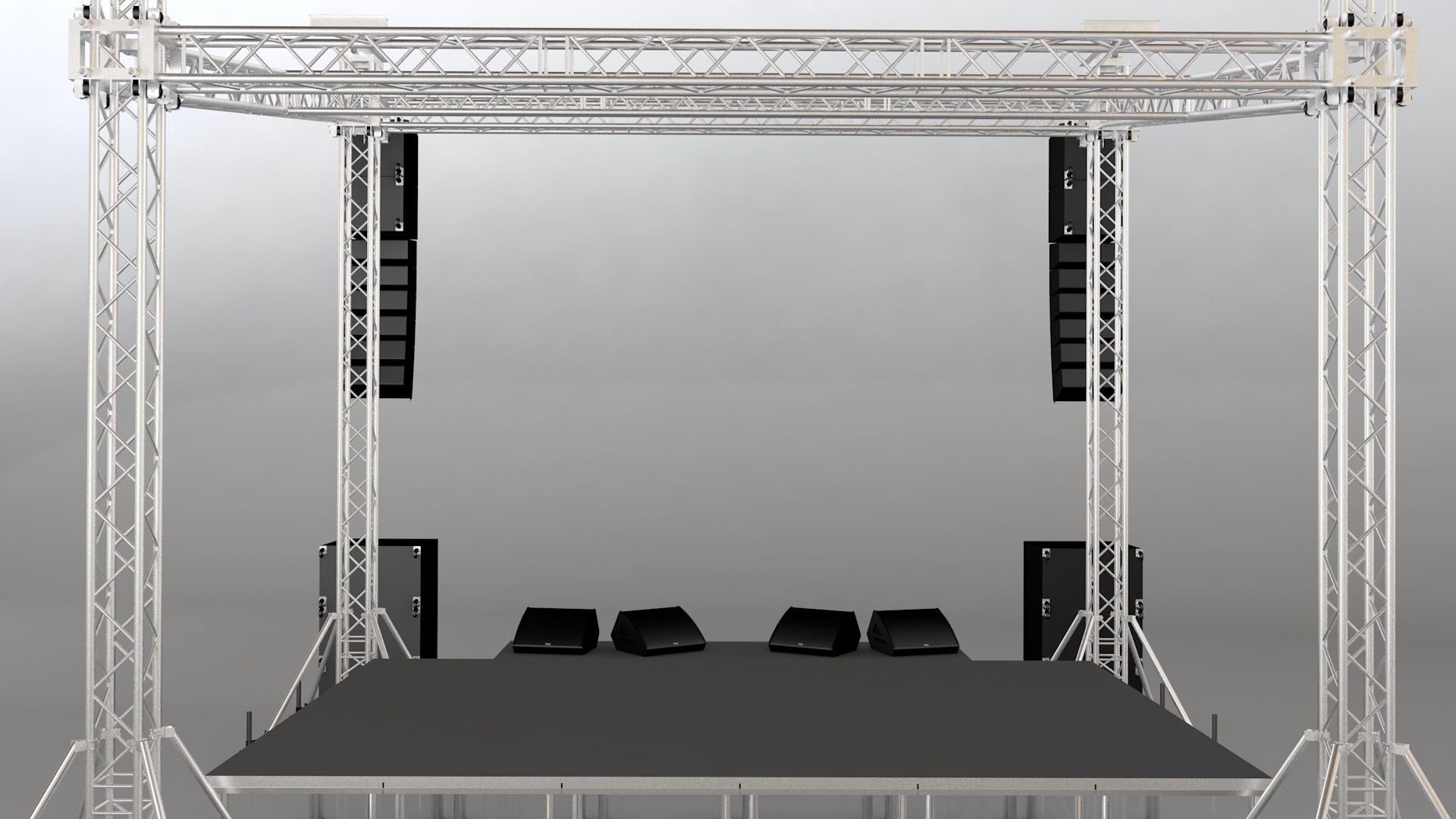 3D Model TRUSS STAGE - TurboSquid 2018732