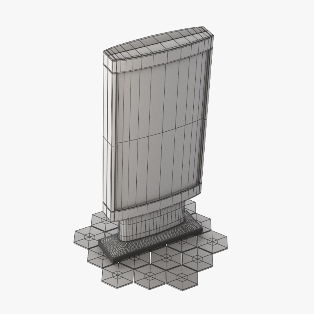 Advertising Citylight 3d Model