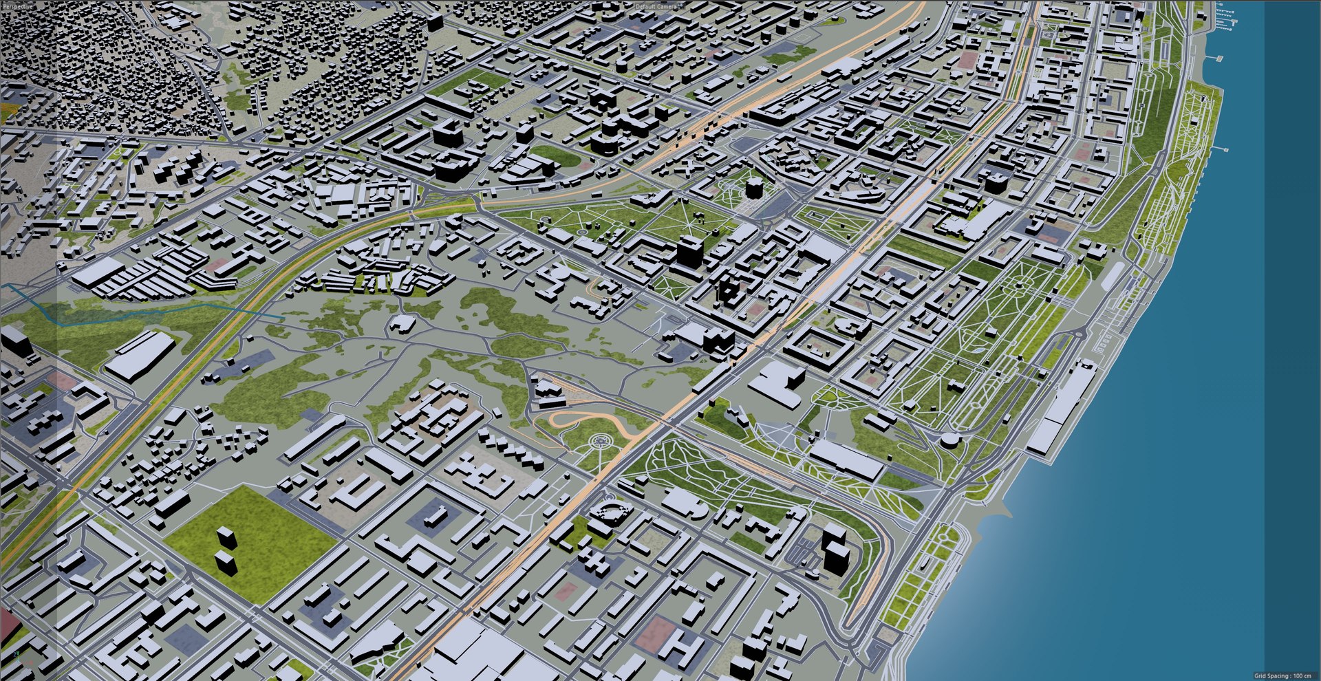 3D City Area Building Model - TurboSquid 1669352