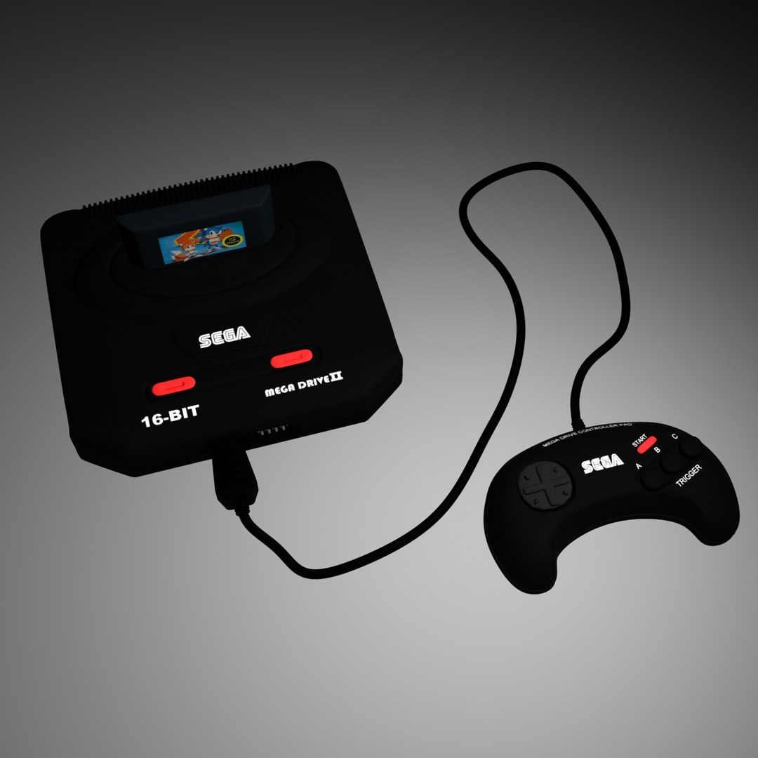 Sega Mega Drive 3d Model