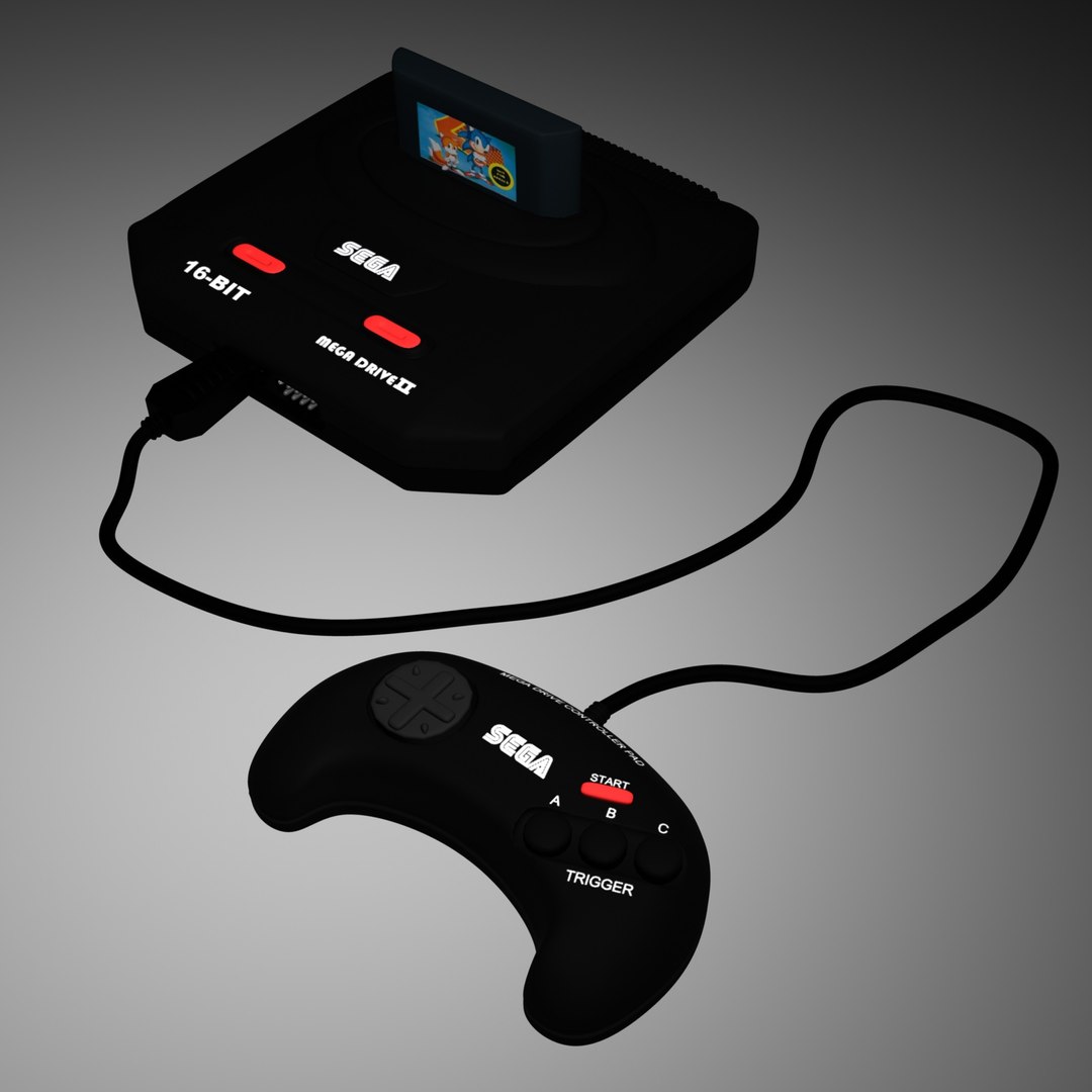Sega Mega Drive 3d Model