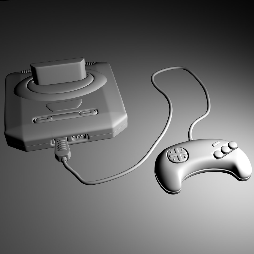 Sega Mega Drive 3d Model