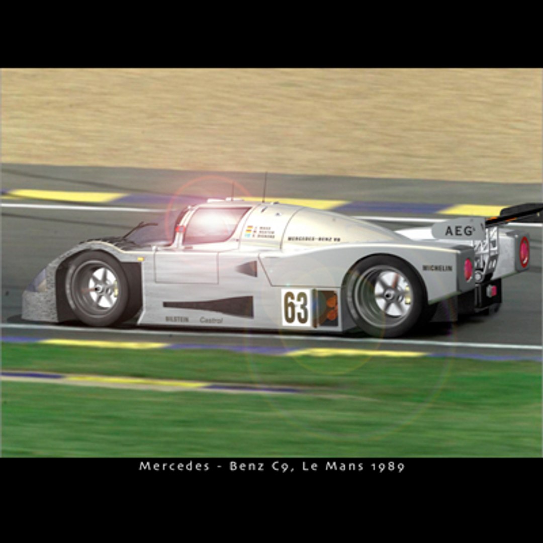 3d Mercedes Benz C9 Car Model
