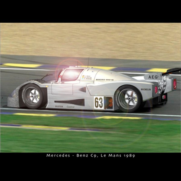 3d mercedes benz c9 car model