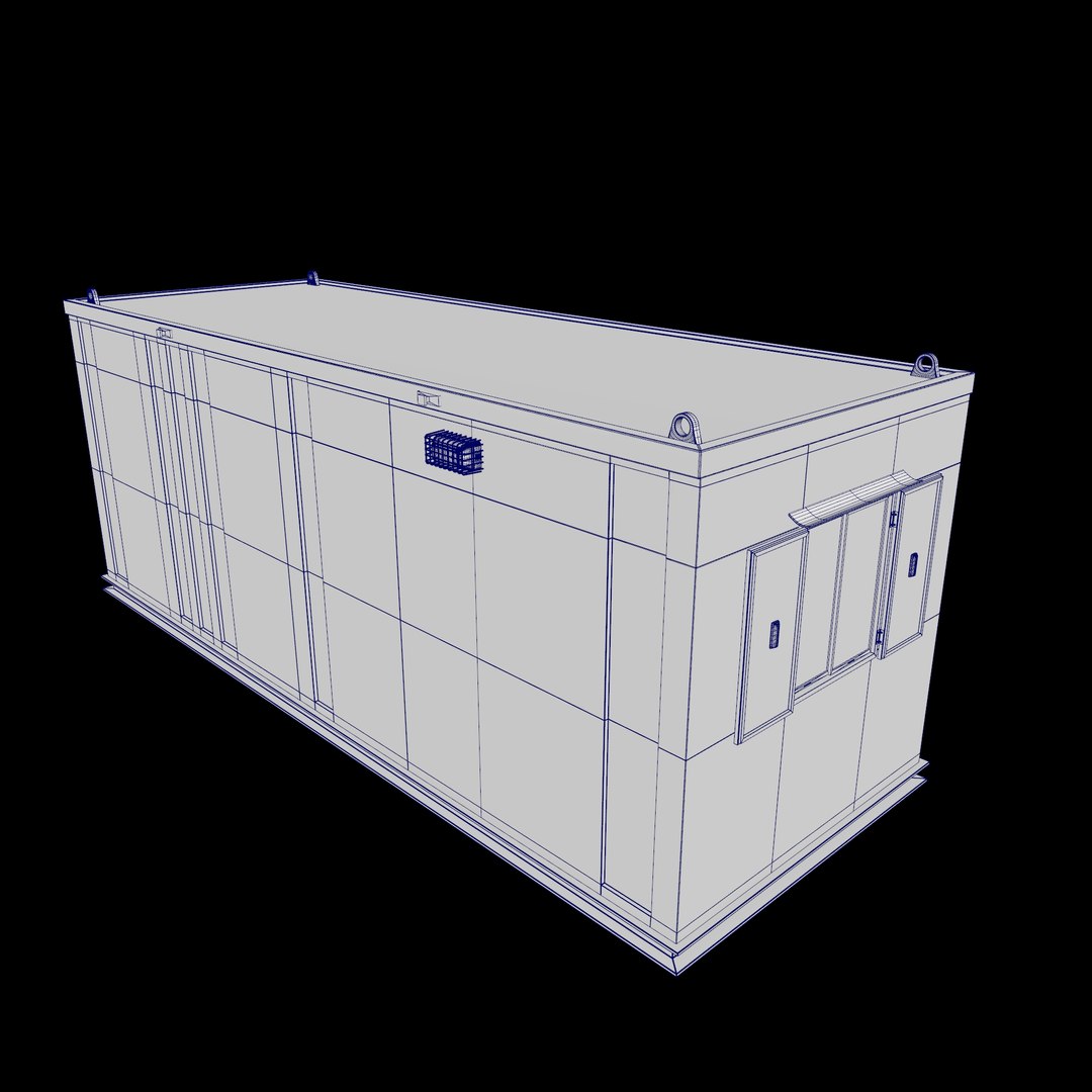 3D Red Construction Welfare Container - TurboSquid 2227778