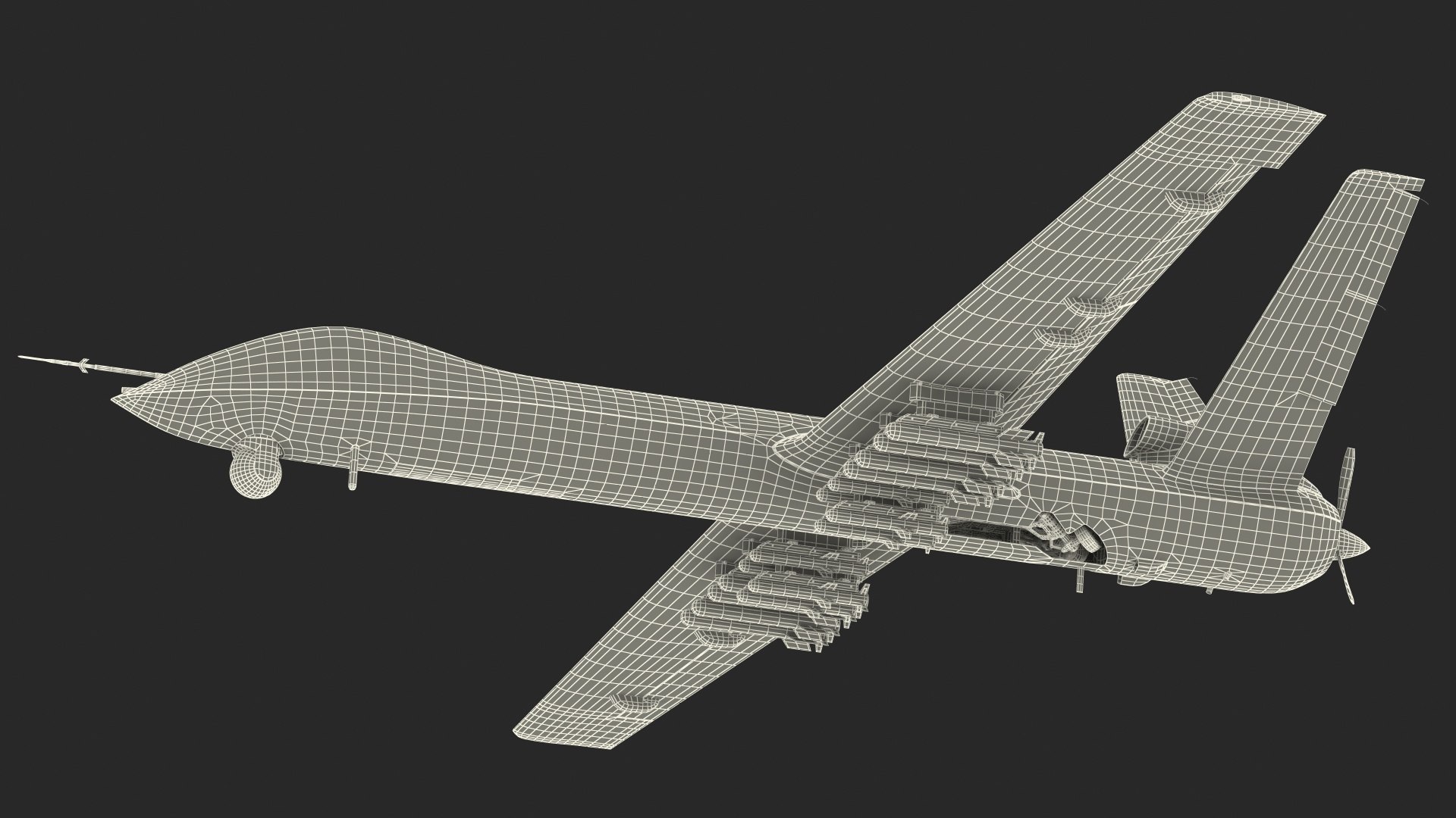 3D CH-5 Rainbow UAV Armed Rigged For Cinema 4D - TurboSquid 2052086