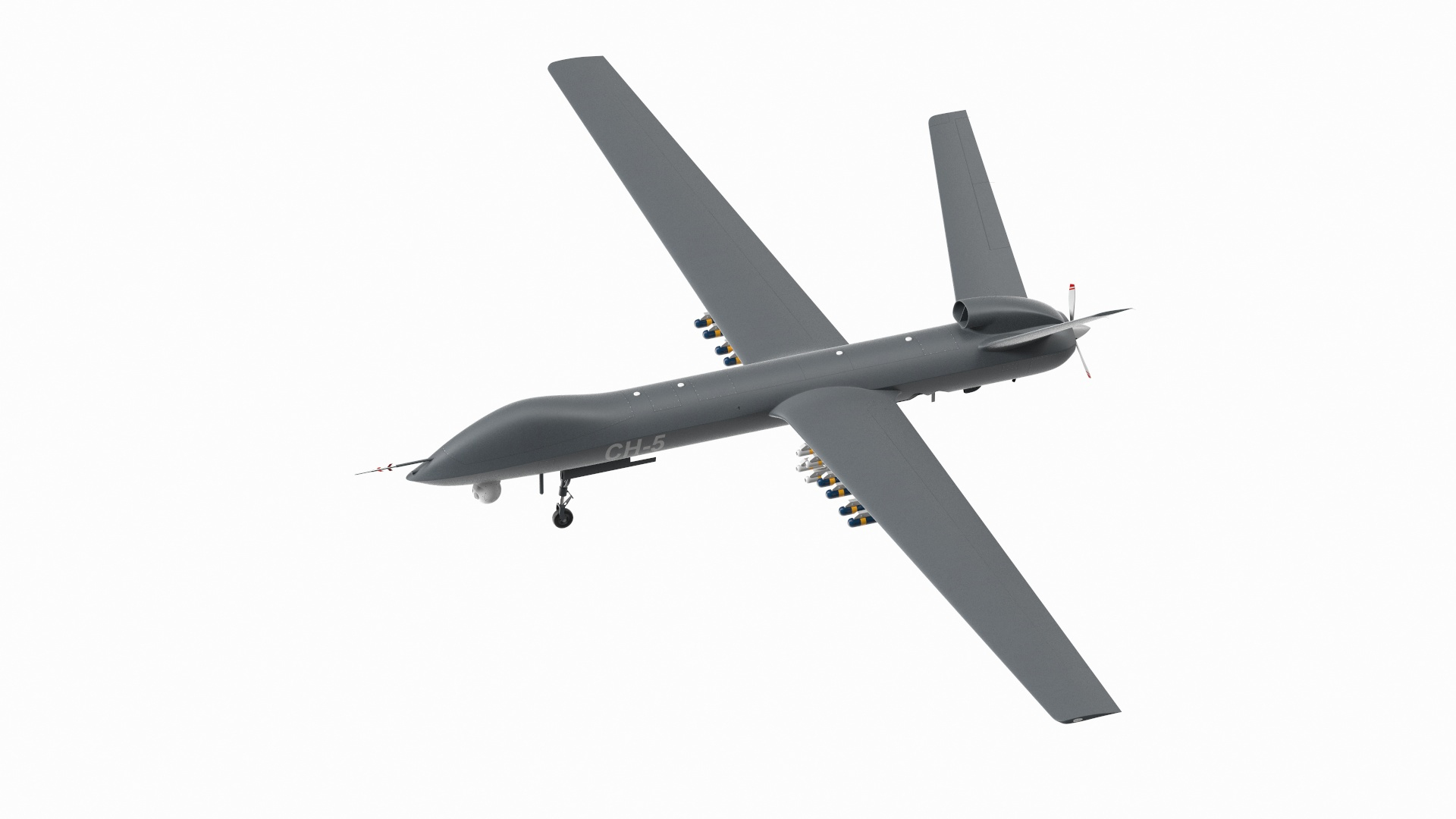 3D CH-5 Rainbow UAV Armed Rigged For Cinema 4D - TurboSquid 2052086