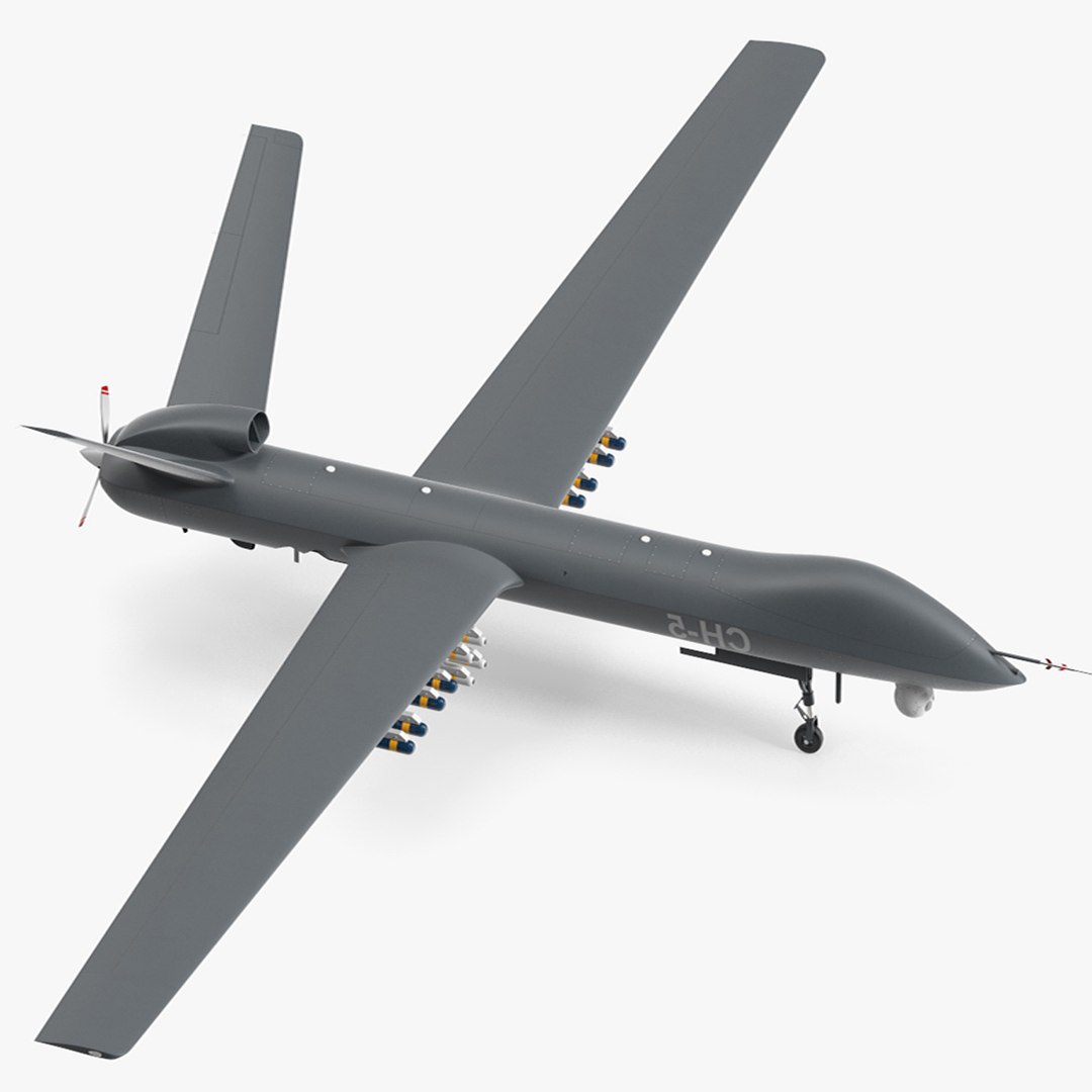 3D CH-5 Rainbow UAV Armed Rigged for Cinema 4D - TurboSquid 2052086