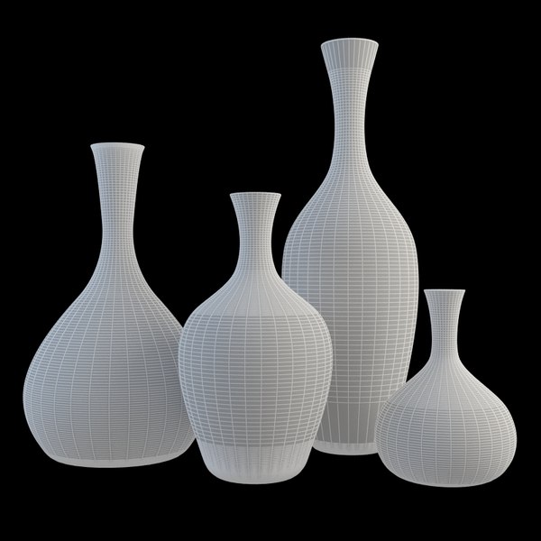 3d model decorative vases