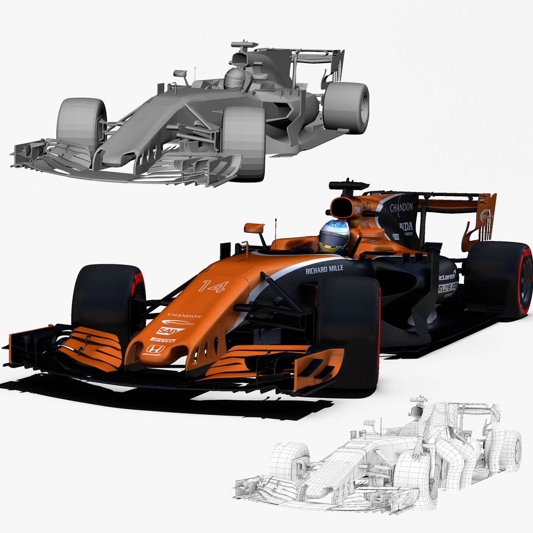 Rigged F1 Car 3D Model - TurboSquid 1230972