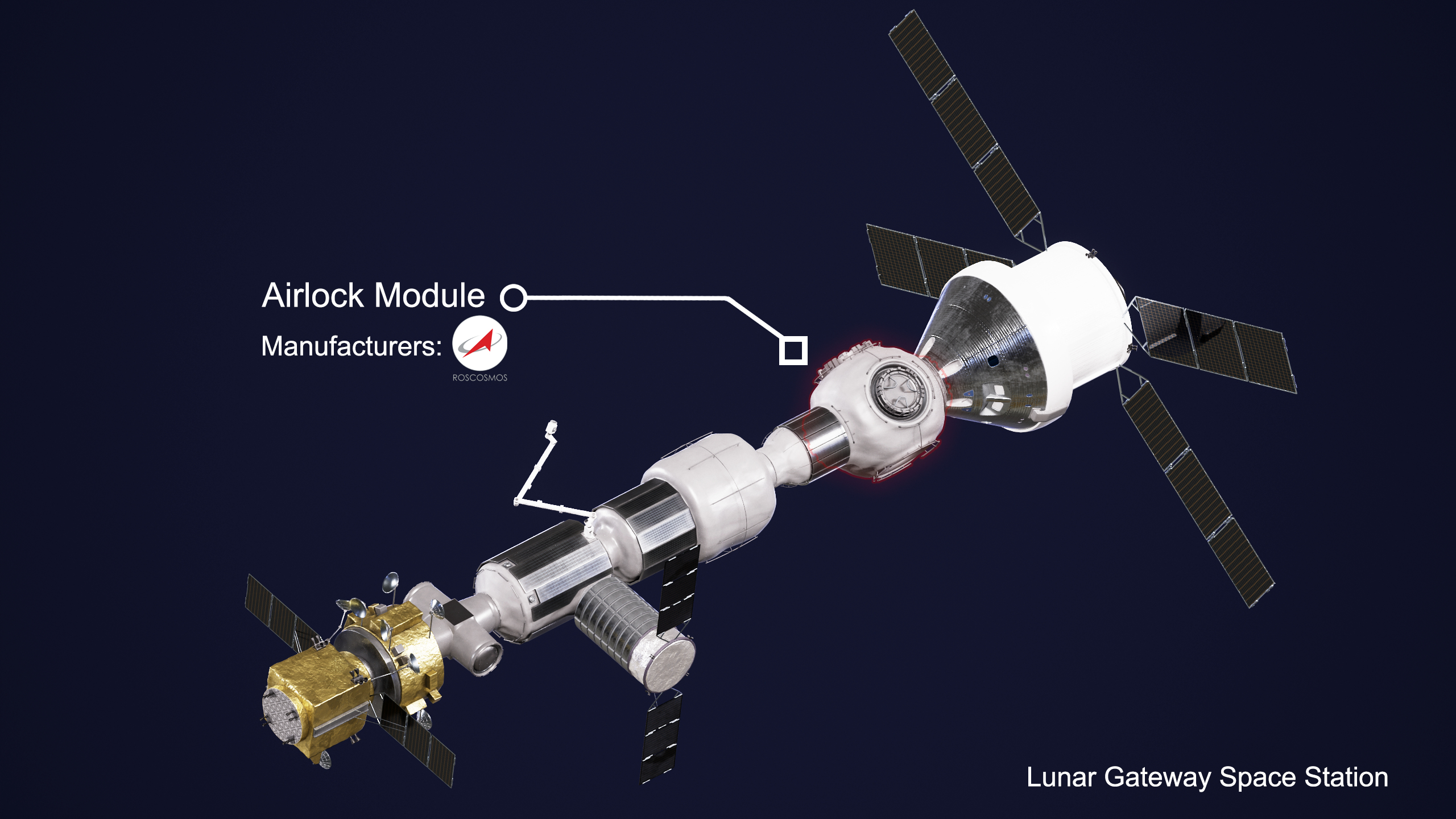 3D Lunar Gateway Space Station model - TurboSquid 1729130