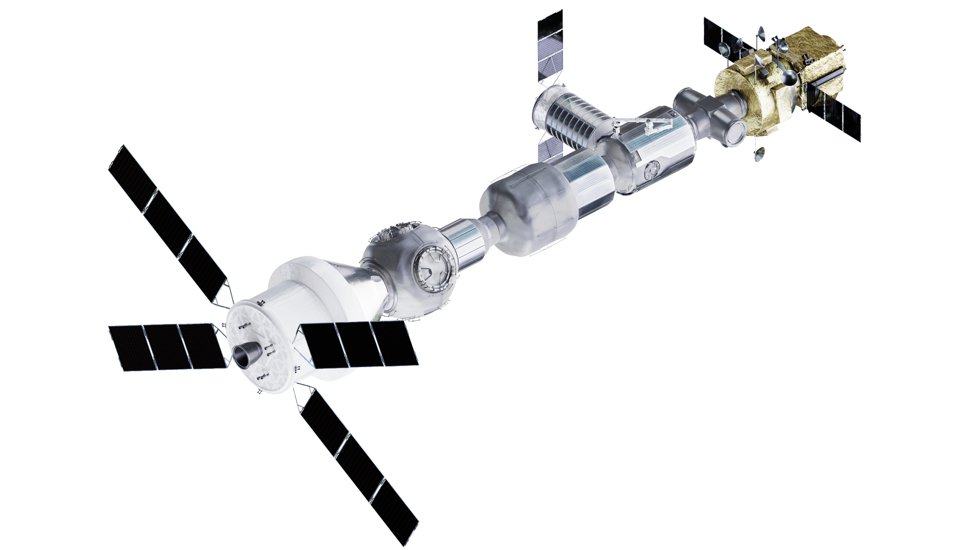 3D Lunar Gateway Space Station model - TurboSquid 1729130