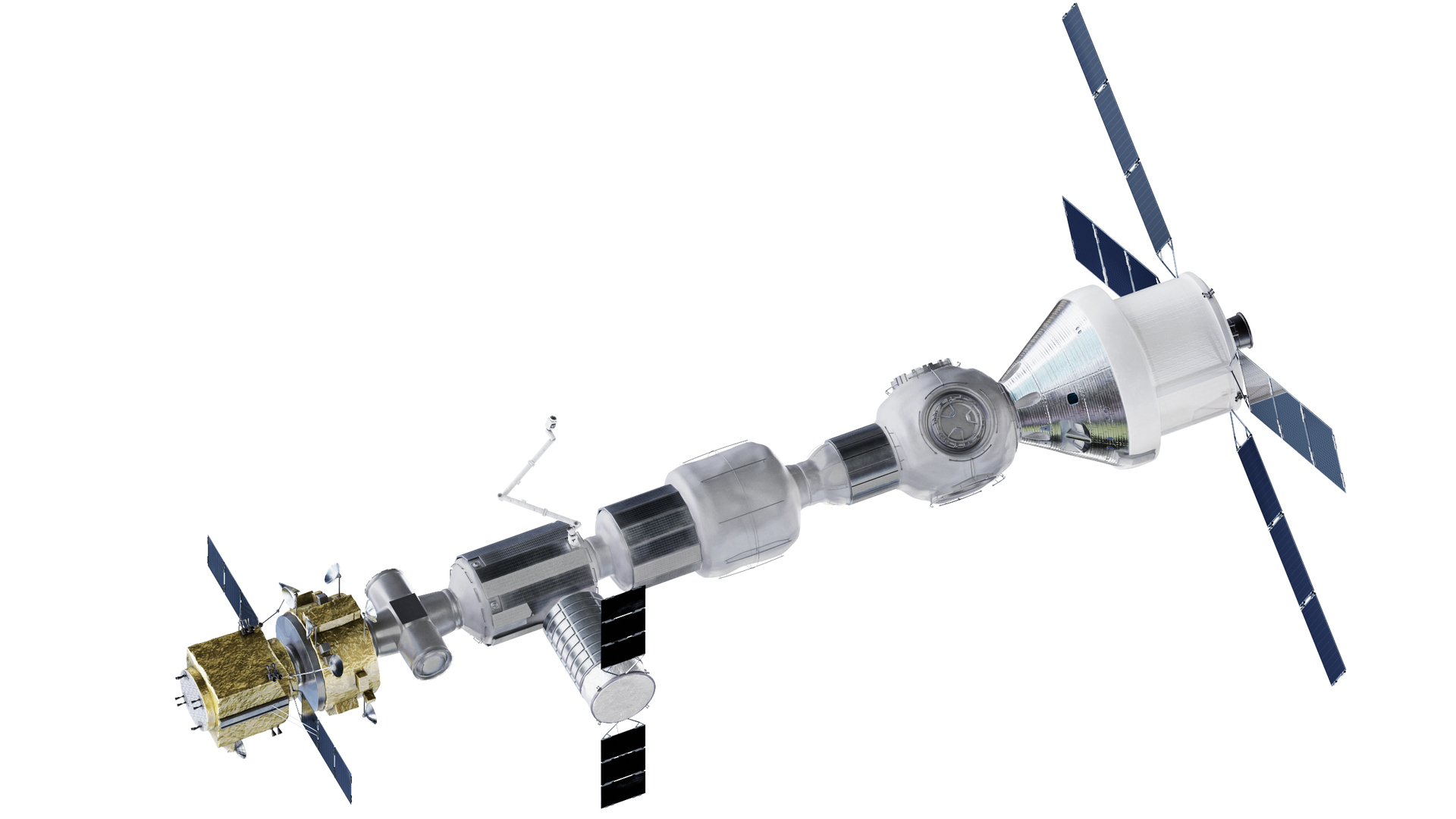 3D Lunar Gateway Space Station model - TurboSquid 1729130