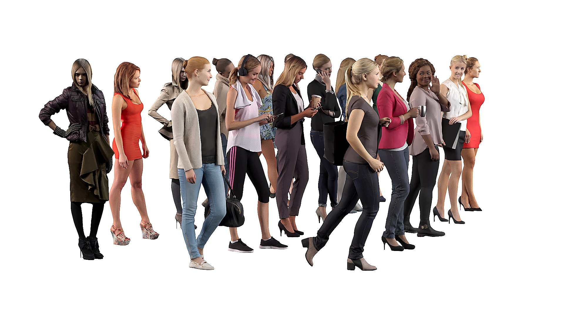 Women-set Corona 3D Model - TurboSquid 2387214