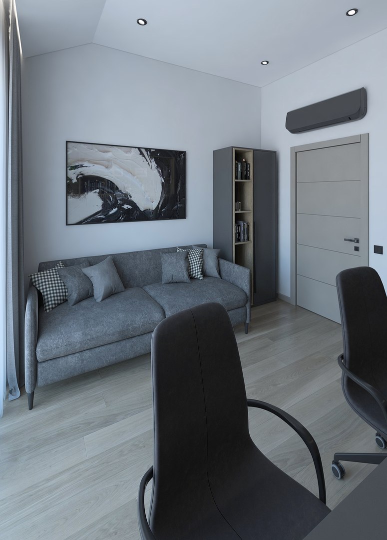 Luxurious Study Room For Two Persons 3D - TurboSquid 1934822
